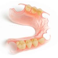 China Valplast Flexible Removable Dentures Aesthetically Dental Prosthesis Pink Base for sale