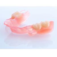 China Valplast Flexible Removable Dentures Aesthetically Dental Prosthesis Pink Base for sale