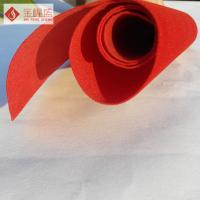 China 1.5M Plain Red Velvet Flock Fabric For Jewellry Box , Polyester Velvet  Upholstery Fabric for sale