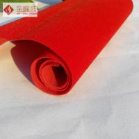 China 80 - 100GSM Red Velvet Flock Fabric , Packaging Spunlace Flocked Velvet Fabric for sale