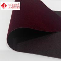 China Custom 1.48m Wine Red Knitted Velvet Fabric Flocking For Jewellry Boxes Inserts for sale