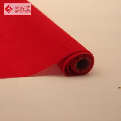 China Jewellery Box Red Velvet Flock Fabric , Velvet Tricot Lining Fabric For Packing for sale
