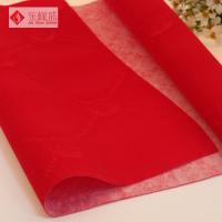 China Jewellery Box Red Velvet Flock Fabric , Velvet Tricot Lining Fabric For Packing for sale