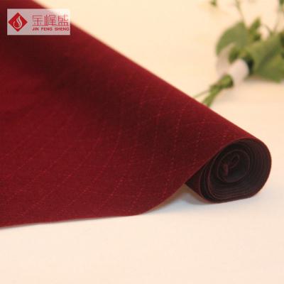 China Fashion Knitted Velvet Flock Fabric Polyester For Jewellry Boxes Inserts for sale