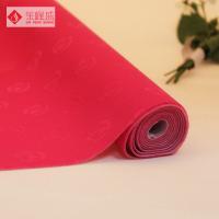 China Nonwoven Knitted Velvet Flock Fabric , Long Plush Fabric For Jewellry Box Material for sale
