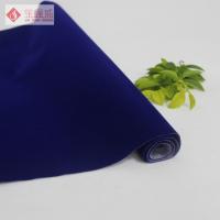 China Short Pile Velvet Flocking Fabric Dark Blue Rayon / Viscose For Package Materail for sale