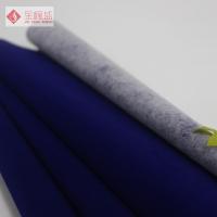 China Dark Blue Velvet Flock Fabric Non Woven For Package Upholstery for sale