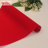 China Flocked Polyester Printed Velvet Fabric For Packing Box , Red Upholstery Velvet Material for sale