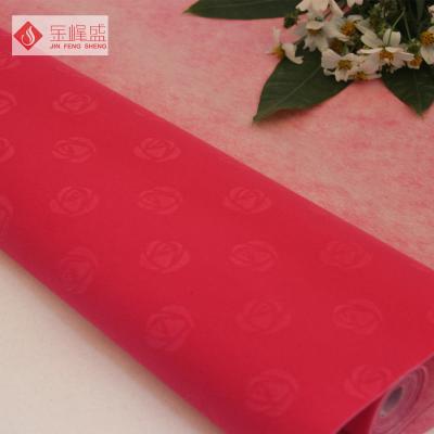 China Jewellry / Watch Box Lining Flocked Velvet Fabric Red Soft Luxury for sale