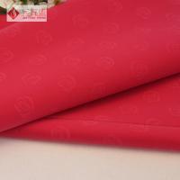 China 1.48M Warp Kintted Red Velvet Fabric , Flocked Upholstery Fabric for sale