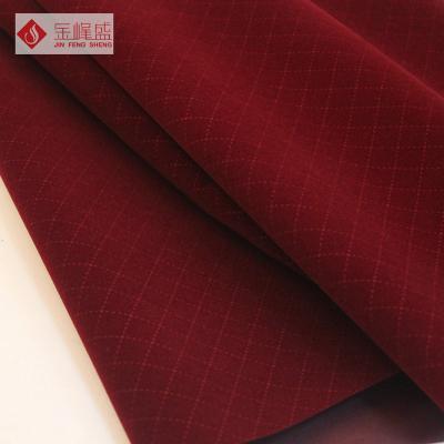 China Knitted Flocking Velvet Fabric Plain Polyester For Gift Box / Pouch 80 - 150gsm for sale