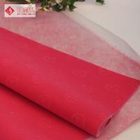 China Knitted Flocking Velvet Fabric Plain Polyester For Gift Box / Pouch 80 - 150gsm for sale