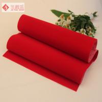 China Red OEM / ODM Flocked Velvet Fabric , Watch Boxes Velvet Spunlace Fabric for sale