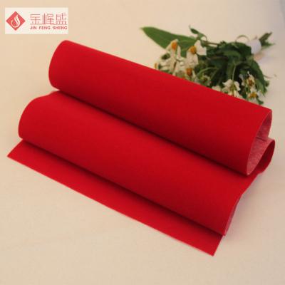 China Red OEM / ODM Flocked Velvet Fabric , Watch Boxes Velvet Spunlace Fabric for sale
