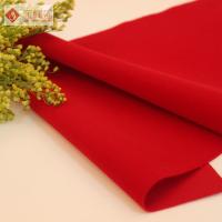 China Luxury Jewelry Box Lining Fabric Red Knitted Velvet Flocked Style for sale