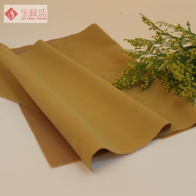 China Nylon Knitting Flocked Velvet Fabric Yellow For Jewelry Bags / Pouch Material for sale