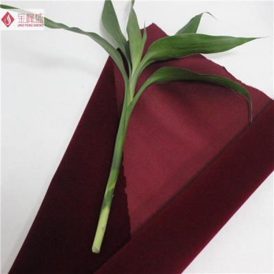 China Soft Cotton Velvet Upholstery Fabric Flocked Anti-Static for Decoration for sale