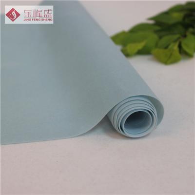 China Soft Custom Blue Flocked Velvet Fabric Spunlace For Package for sale