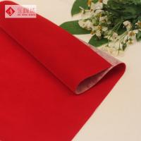 China 1.5m Red Jewelry Box Liner Fabric , Soft Velvet Spunlace Flock Fabric Material for sale