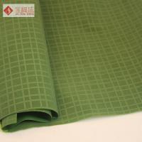 China Contemporary Flocked Jewelry Box Liner Fabric , Green Velvet Upholstery Fabric for sale