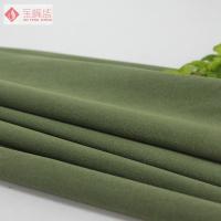 China Green Velvet Flocked Upholstery Fabric Kintted Cotton For Luxury Box for sale