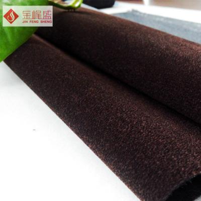 China Flocking Jewelry Box Liner Fabric , Claimond Veins Flocked Upholstery Fabric for sale
