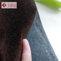 China Flocking Jewelry Box Liner Fabric , Claimond Veins Flocked Upholstery Fabric for sale