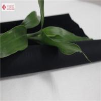 China Black Tricot Flocked Velvet Fabric Knitted Nylon For Gift Box for sale