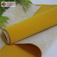 China Non Woven Jewelry Box Liner Fabric Dark Yellow Spunlace Flocking Material for sale