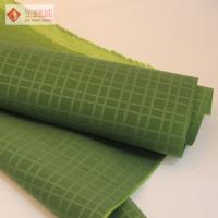 China Plain Upholstery Embossed Velvet Fabric Green Printed For Package for sale