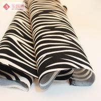 China Nonwoven Embossed Velvet Fabric , Spunlace Zebra Upholstery Fabric for sale