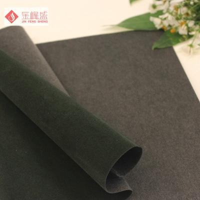 China Soft Plush Black Polyester Velvet Fabric for Bag and Pouch Materials 1.48m Width for sale