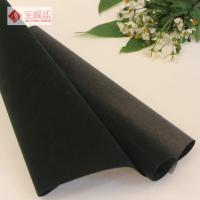 China Soft Plush Black Polyester Velvet Fabric for Bag and Pouch Materials 1.48m Width for sale