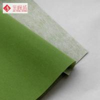 China Flocking Polyester Green Velvet Fabric For Watch Box And Packaging Material for sale