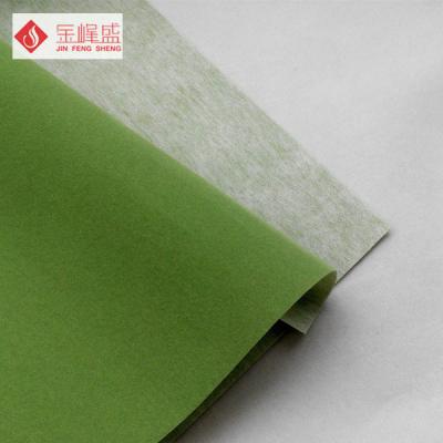 China Flocking Polyester Green Velvet Fabric For Watch Box And Packaging Material for sale