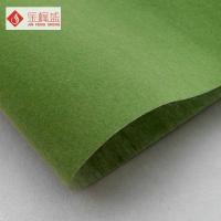 China Flocking Polyester Green Velvet Fabric For Watch Box And Packaging Material for sale