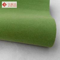 China Flocking Polyester Green Velvet Fabric For Watch Box And Packaging Material for sale