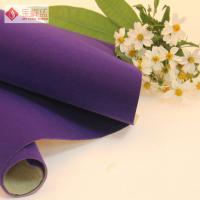 China Flocking Purple Polyester Velvet Fabric Soft For Jewelry Box Lining for sale