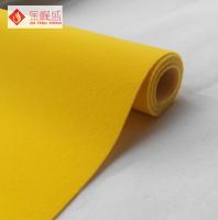 China Luxury Nylon Fiber Polyester Velvet Fabric Yellow Spunlace Fabric for sale