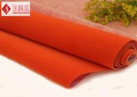 China Jewelry Box Lining Polyester Velvet Fabric , Customized Flocked Upholstery Fabric for sale