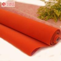 China Jewelry Box Lining Polyester Velvet Fabric , Customized Flocked Upholstery Fabric for sale