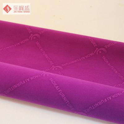 China Short Pile Soft Flocked Upholstery Fabric , Printed Woven Flocking Velvet Fabrics for sale
