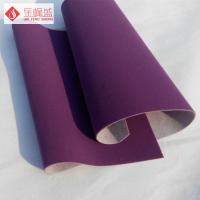 China Custom Purple Velvet Upholstery Fabric Flock For Jewelry / Watch Boxes Material for sale
