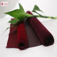 China 1.45 M Colorful Cotton Velvet Upholstery Fabric , Red Flocked Upholstery Fabric for sale