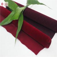 China 1.45 M Colorful Cotton Velvet Upholstery Fabric , Red Flocked Upholstery Fabric for sale