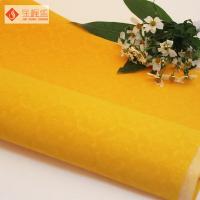 China Nonwoven Yellow Velvet Arts and Crafts Upholstery Fabric Soft Antifouling for sale