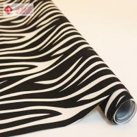 China Plain Striped Velvet Upholstery Fabric Flocking Polyester Non Woven for sale