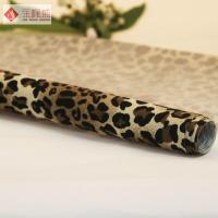 China Fashion Flocking Velvet Polyester Non Woven Fabric with Leopard Pattern for sale