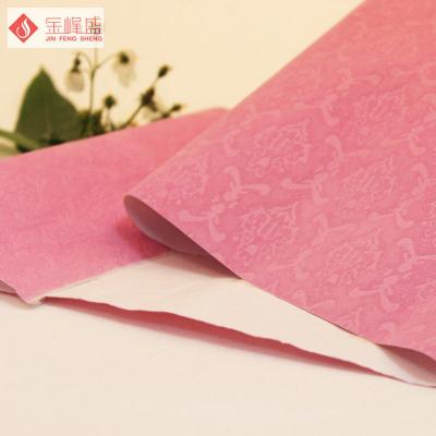 China Colorful Printed Knitted Velvet Fabric Flock Soft Long Plush For Package for sale