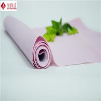 China Woven Upholstery Pink Cotton Velvet Fabric , Flocking Jewellry Box Liner Fabric for sale